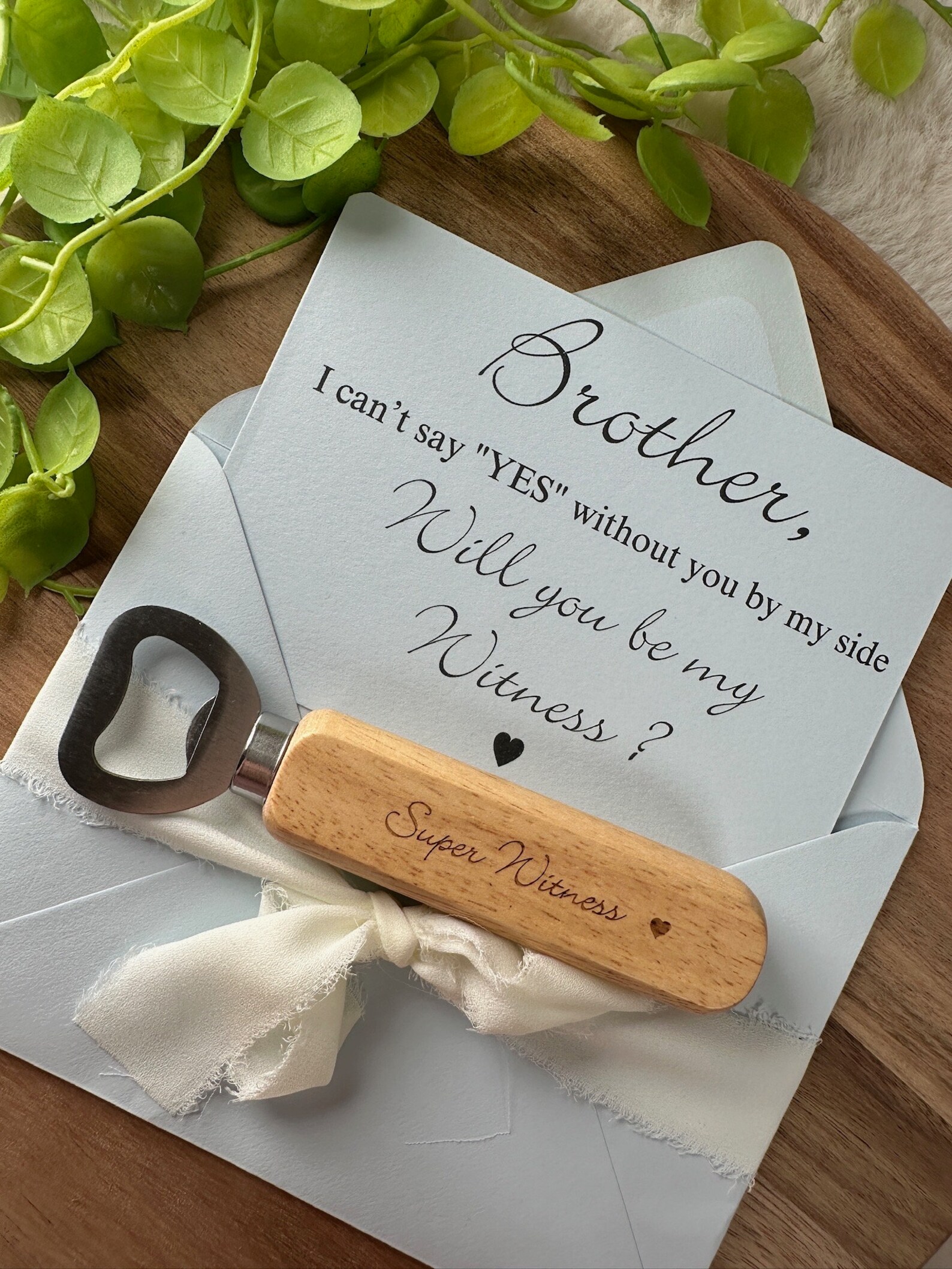 Witness Proposal With Card and Bottle Opener, Wedding, Mariage, Friend ...