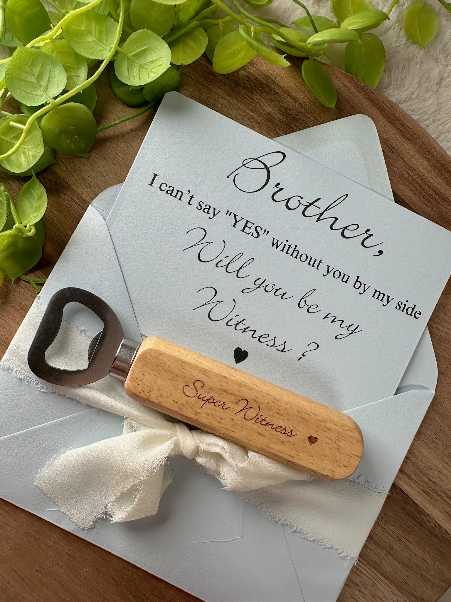 Witness Proposal With Card and Bottle Opener, Wedding, Mariage, Friend ...