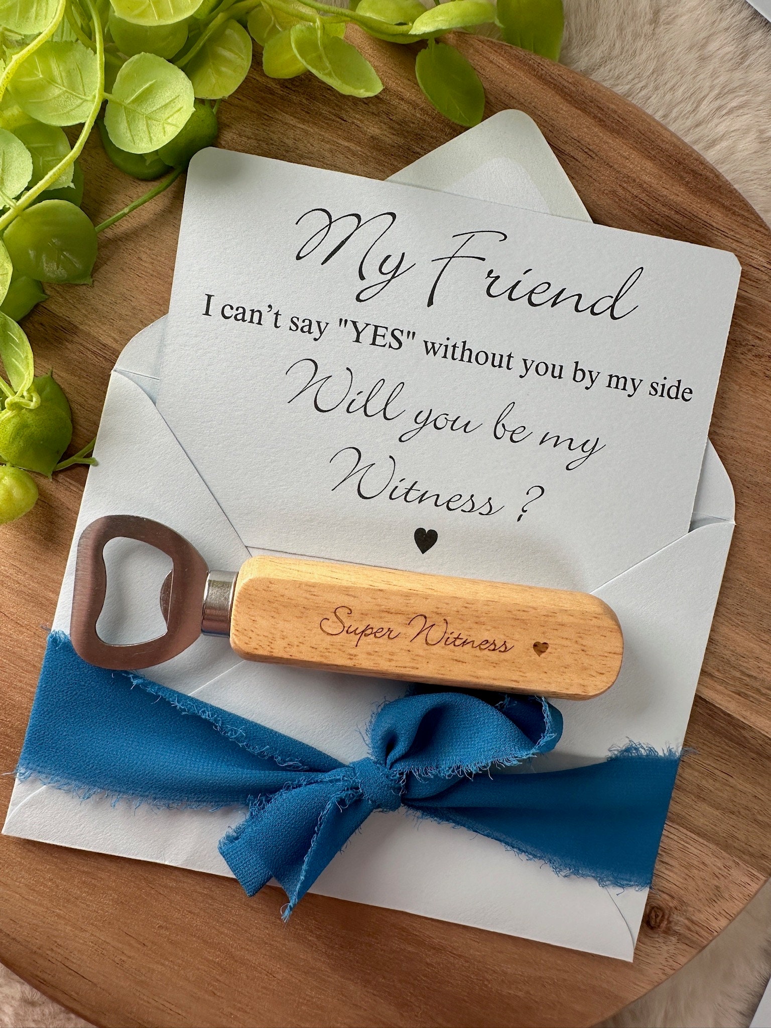 Witness Proposal With Card and Bottle Opener, Wedding, Mariage, Friend ...