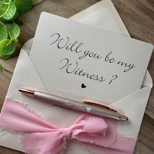 Witness Proposal With Card and Pen, Wedding, Mariage, Friend, Cousin ...