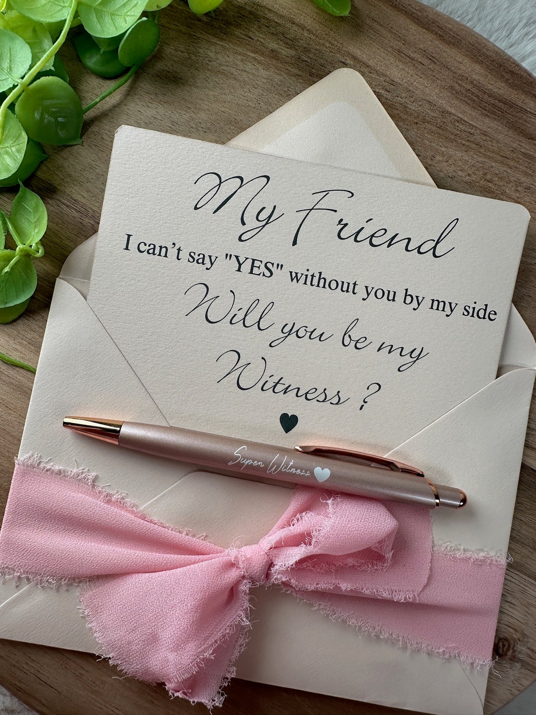 Witness Proposal With Card and Pen, Wedding, Mariage, Friend, Cousin ...