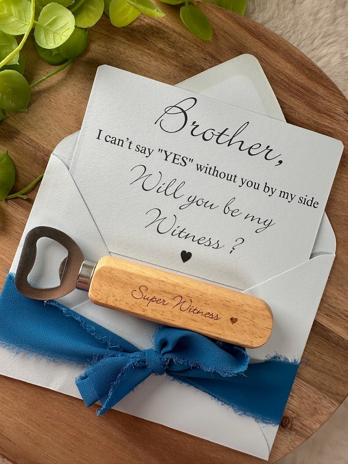 Witness Proposal With Card and Bottle Opener, Wedding, Mariage, Friend ...