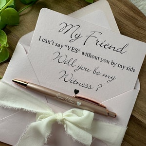 Witness Proposal With Card and Pen, Wedding, Mariage, Friend, Cousin ...