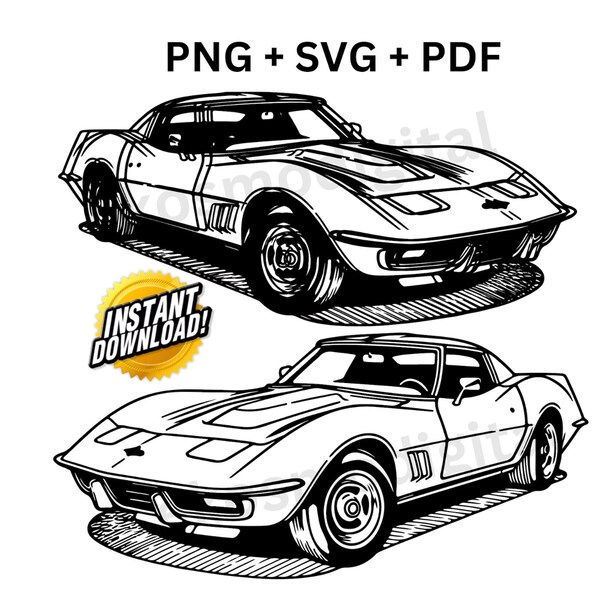 Chevrolet Corvette Logo Svg - Etsy