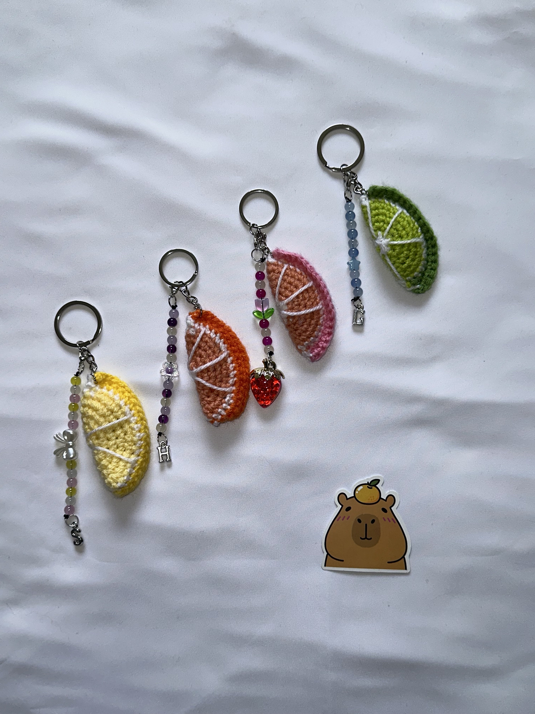 Personalised Handmade Fidget Slice Keyring - Etsy