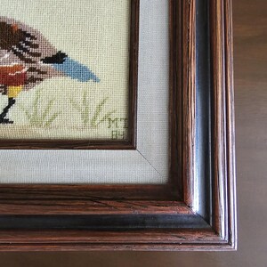 1980s Signed Framed Quail Needlepoint Wall Hanging - Etsy