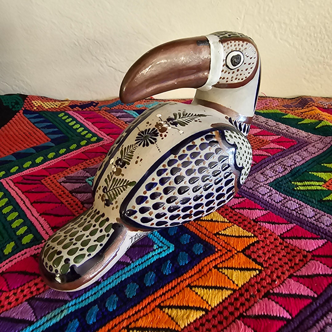 Vintage Tonala Hand Painted Pottery Toucan Bird - Etsy