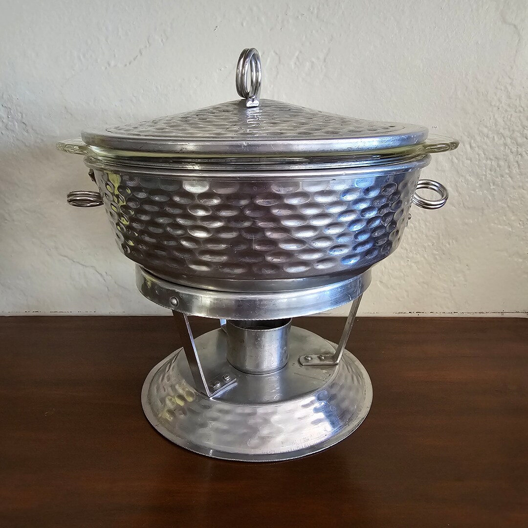 Fire King Hammered Aluminum Vintage Casserole and Chafing Dish - Etsy
