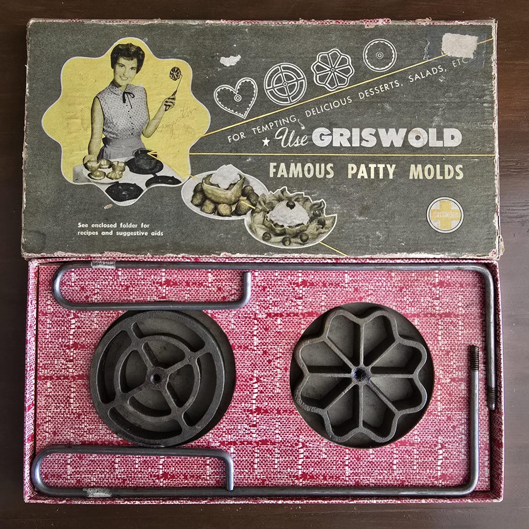 Griswold Famous Patty Molds - Etsy