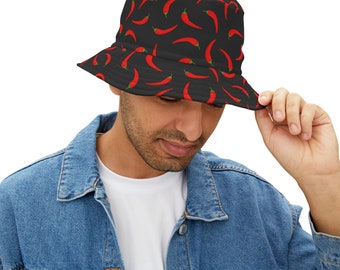 Carlos Sainz F1 Chilli Bucket Hat - Chilli Design, Stylish ...