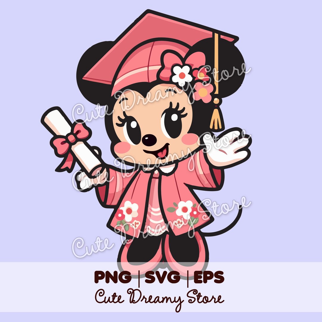 Cute Graduation PNG EPS SVG Graduation for Girls, Cap Graduation 2024 ...