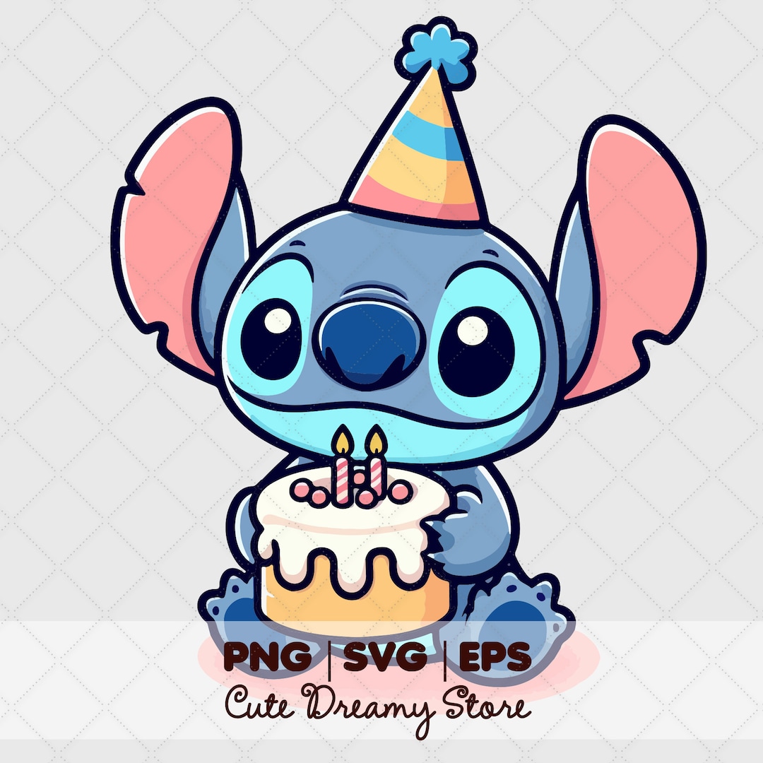 Happy Birthday Stich PNG Birthday Stich SVG Birthday Lilo and Stich SVG ...
