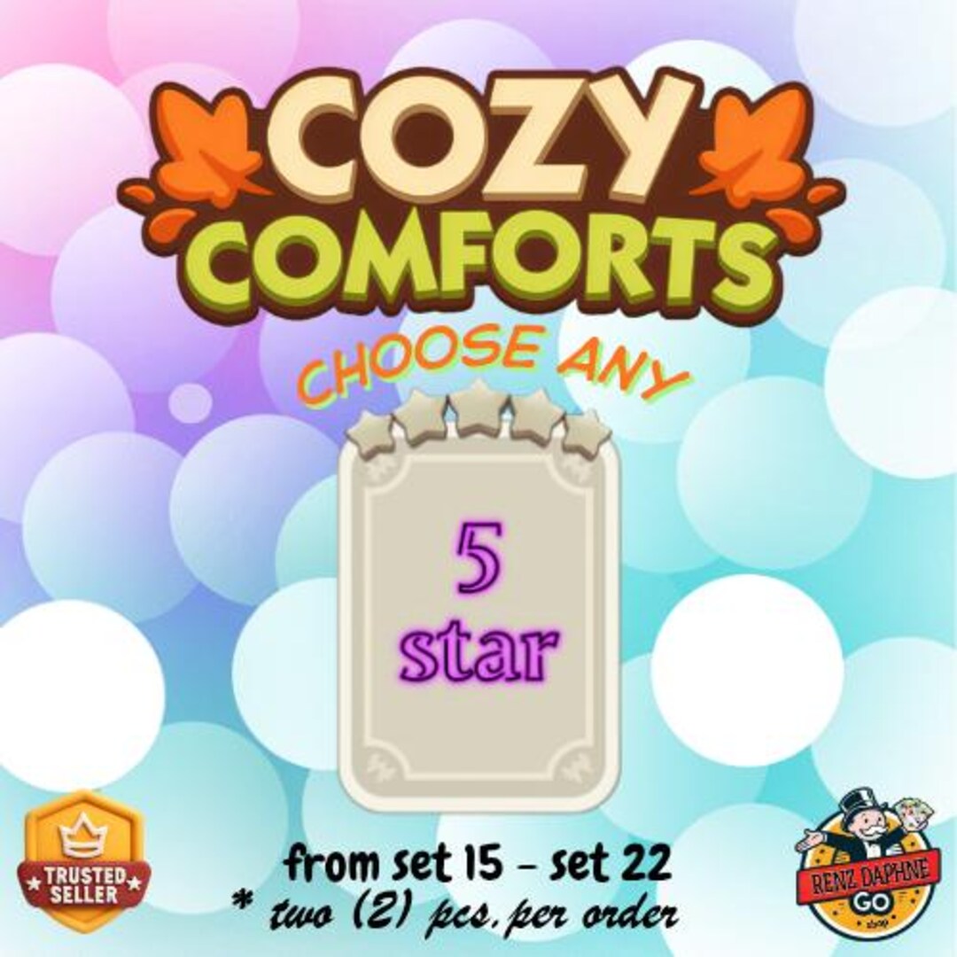 Mono Go COZY COMFORTS Albums 5 Star Sticker (bundle of 2) - Etsy