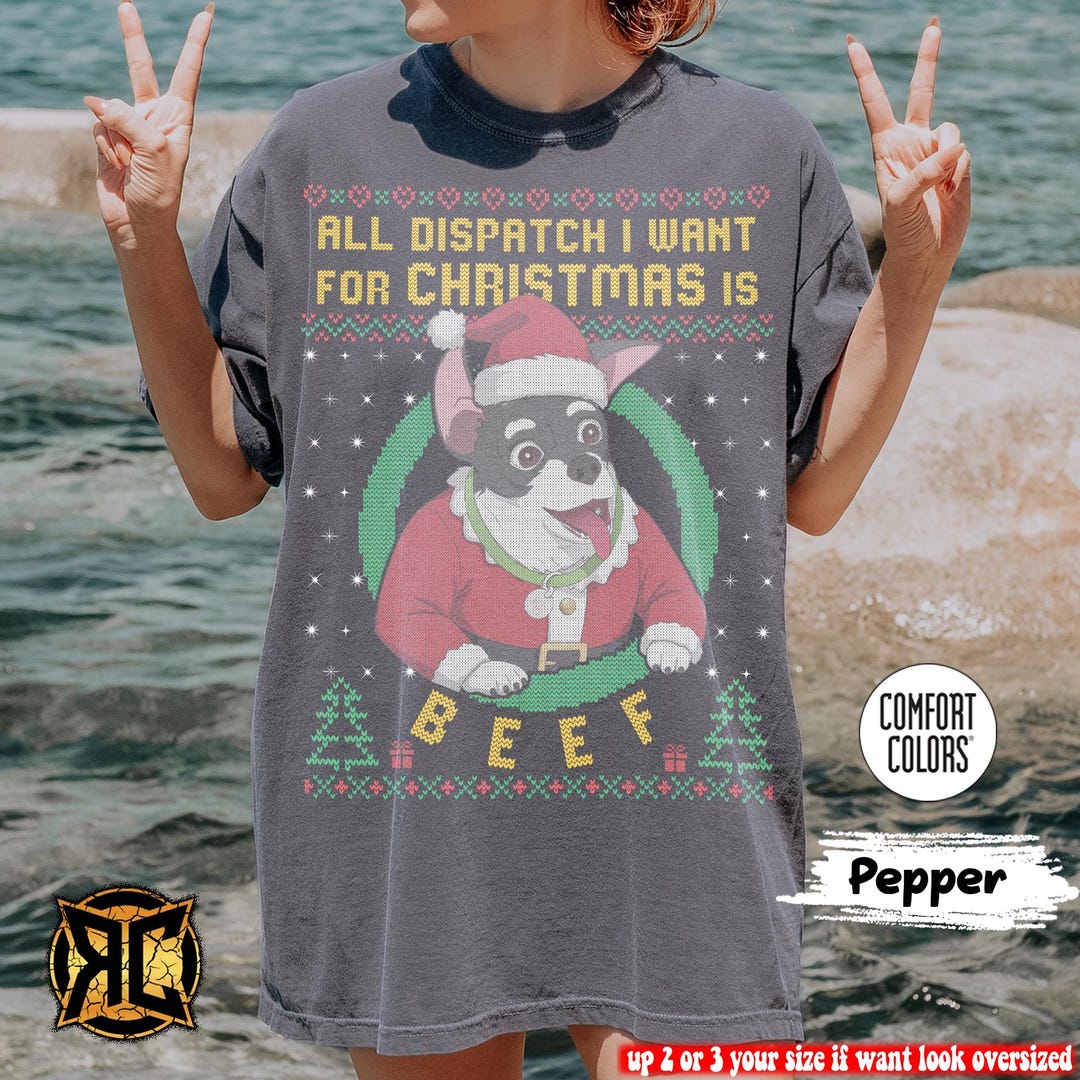 Comfort Colors® Ugly Christmas Beef Dispatch Shirt, Ugly Christmas Beef ...