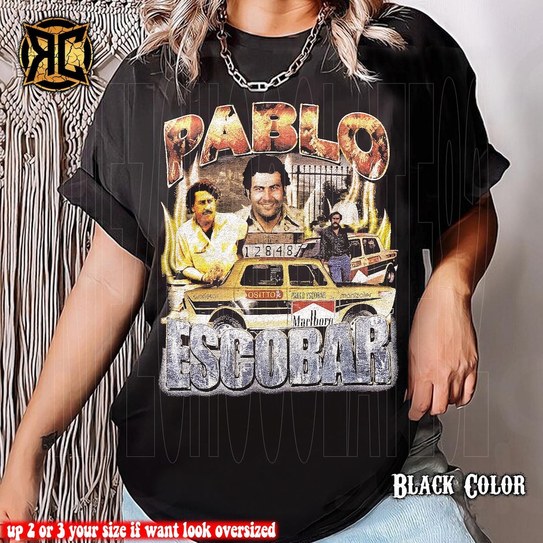 Vintage Pablo Escobar Graphic T-shirt, Unisex Cotton Tee - Etsy