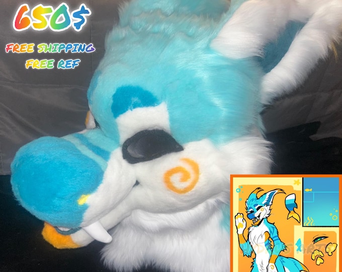 MANOKIT FURSUIT HEAD! Furry Ref Included - Free Paws Included (read ...