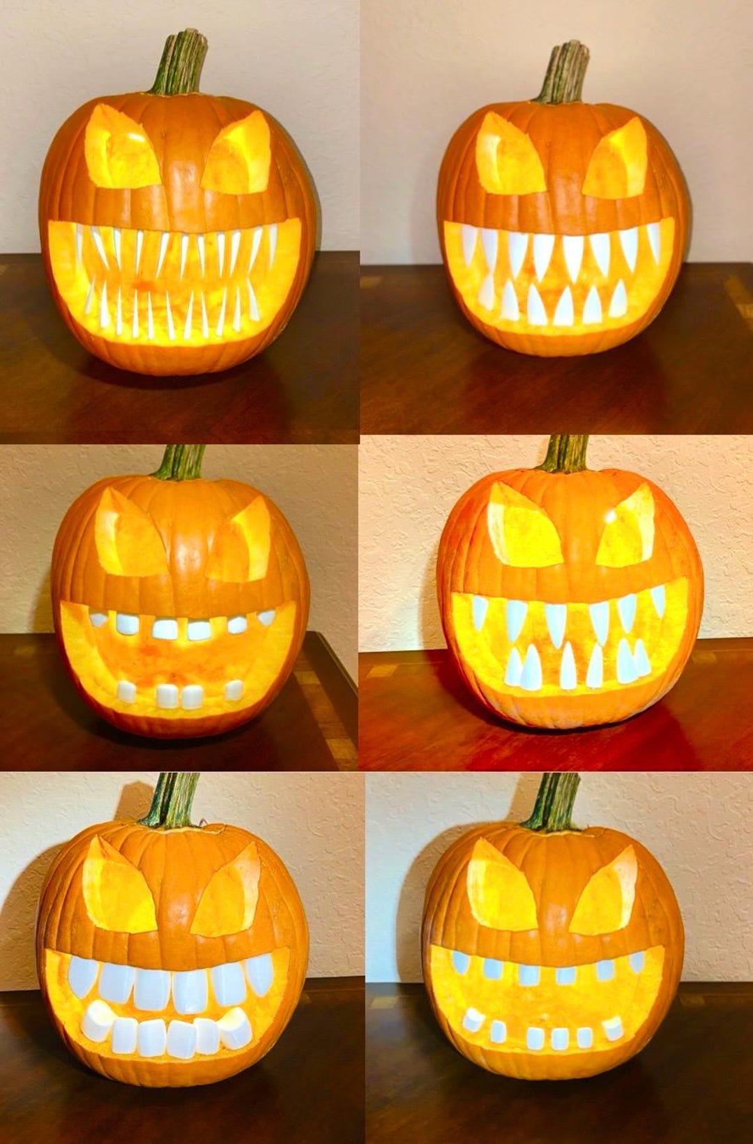 Funny and Scary Teeth for Halloween Pumpkins Jack-o-lanterns - 3D ...