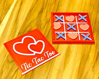 Tic Tac Toe Valentine, Valentines Day Gift for Kids, Rainbow Valentine ...