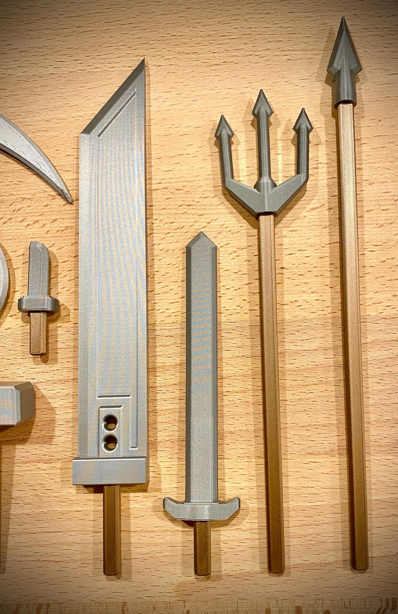 Dummy 13 Tools and Weapons 14pcs: Battle Axes, Breaker Blade, Hammer ...