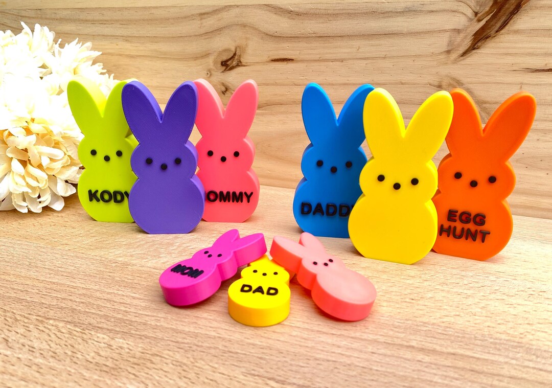 Personalized Easter Peeps Bunny Marshmallow Peeps Bunny Peep Custom ...