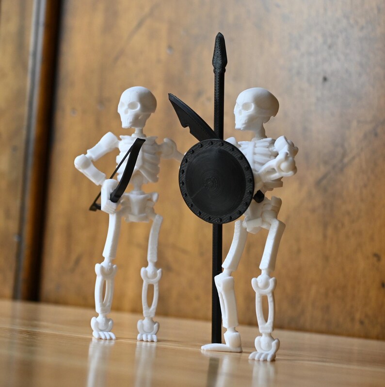 Poseable Skeleton Army - 4 Figures + Accessories - From the Designer of ...