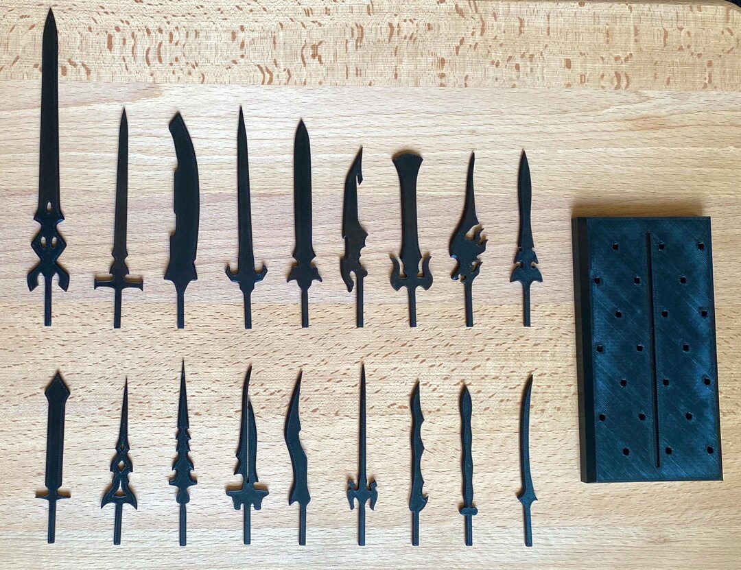 Dummy 13 Sword Accessory Pack - 18 Swords Plus Stand / Holder - Etsy
