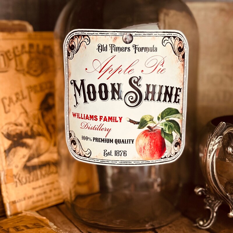 Moonshine Label - Etsy