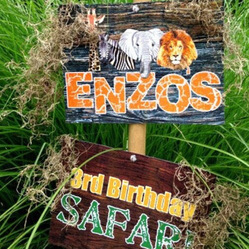 Printable Jungle Safari Signs Welcome Signsdiy African - Etsy