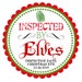 Christmas Elf Stickers Inspected by Elves Kids Christmas | Etsy