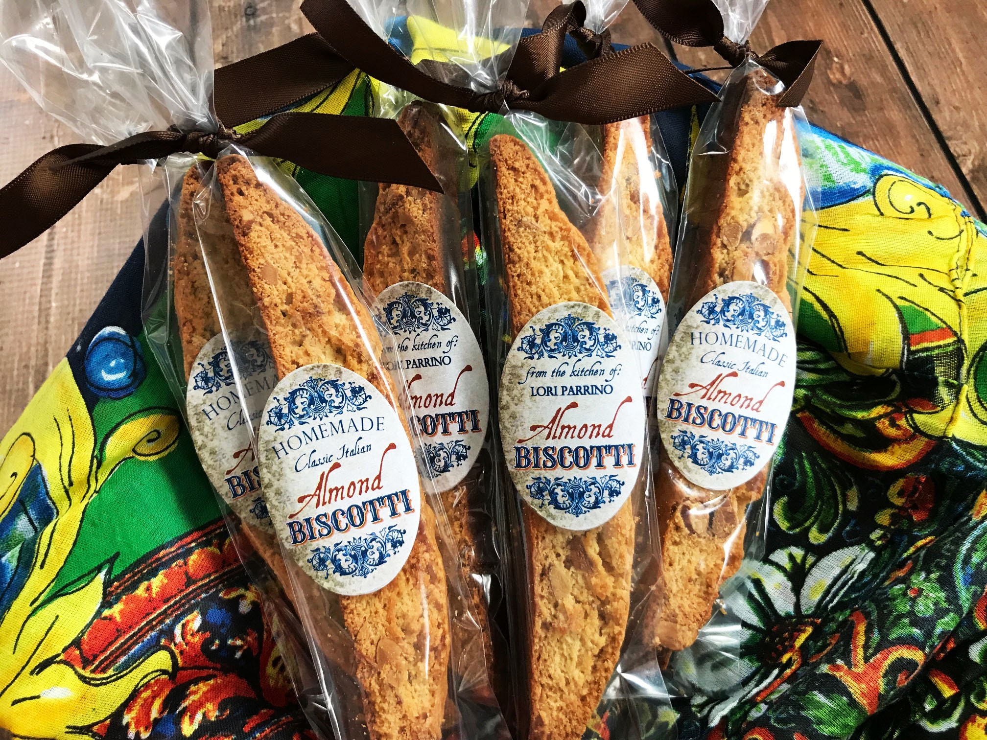 Italian Biscotti Labels, Homemade Biscotti Stickers, Italian Cookie ...