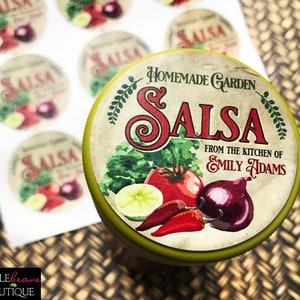 Salsa Labels, Garden Salsa Labels, Homemade Salsa Labels, Salsa Canning ...
