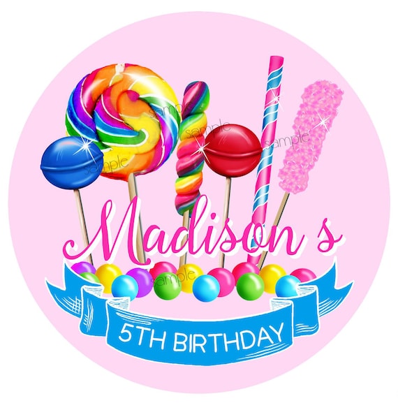 Candy Stickers, Candy Party, Sweet shoppe birthday, Candy Birthday ...