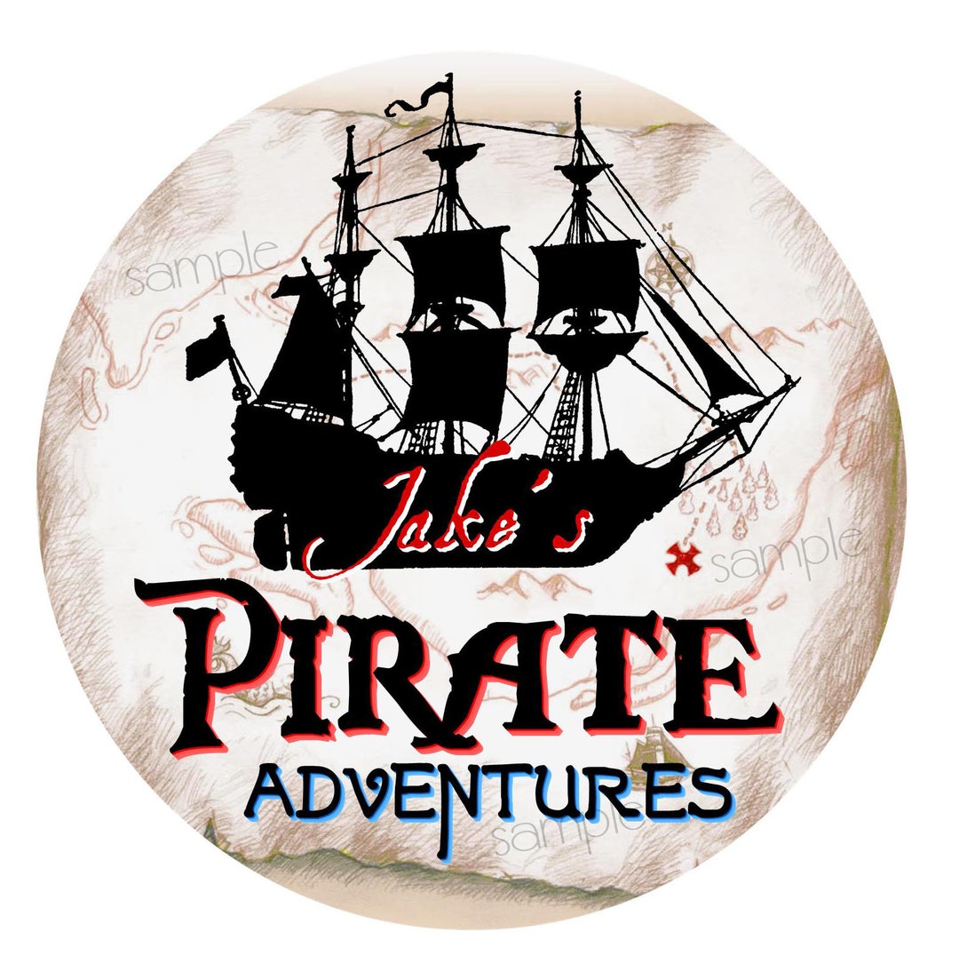 Pirate Stickers, Pirate Birthday Party, Pirate Favors, Pirate Labels ...