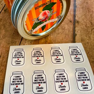 Return My Canning Jar Labels, Return Jar Labels, Fruit Canning Stickers ...