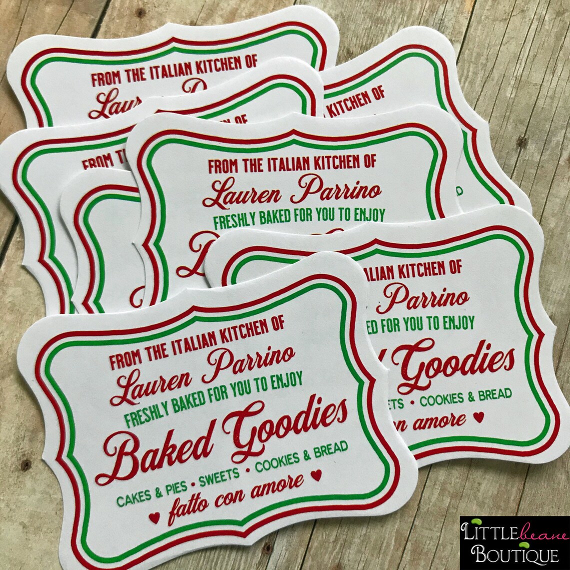 Italian Kitchen Stickers Italian Baking Labels - Etsy