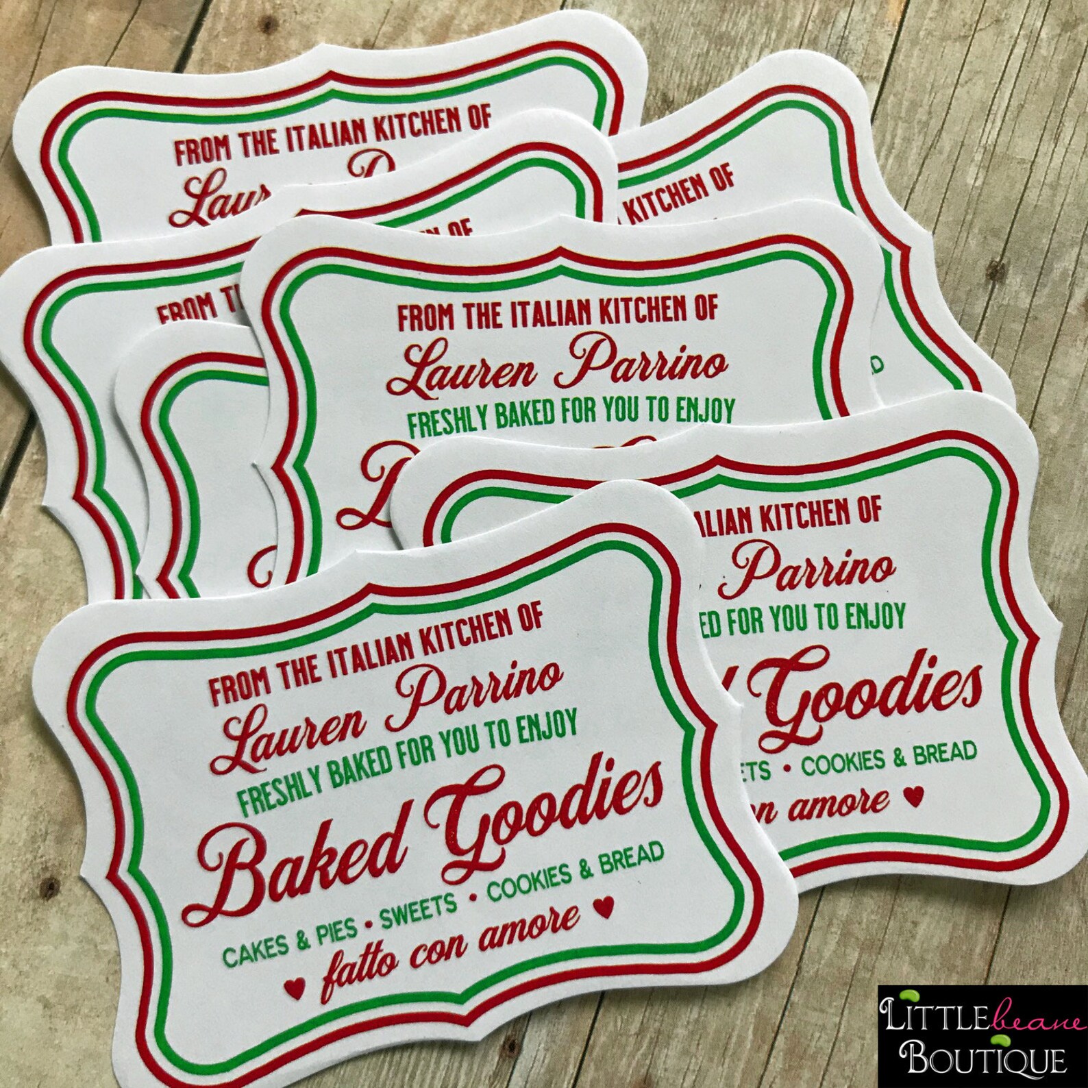 Italian Kitchen Stickers Italian Baking Labels - Etsy