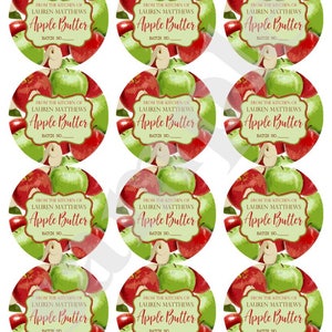Apple Butter Labels, Applesauce Canning Labels, Mason Jar Labels ...