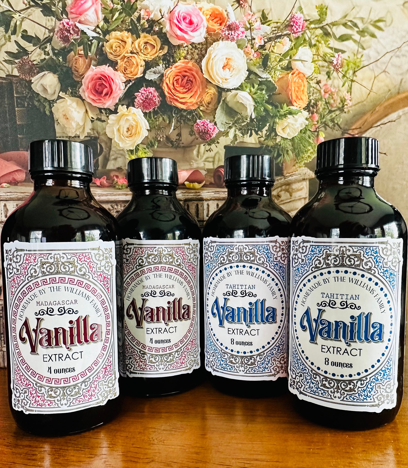 Waterproof Vanilla Extract Labels, Personalized Vanilla Extract ...