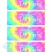Tie Dye Birthday Party Tags, LARGE Pastel Tie Dye Tags OR Stickers, Tie ...
