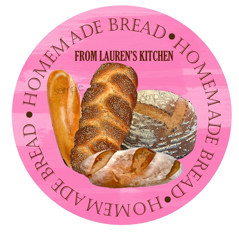 Personalized Bread Stickers Homemade Bread Labels Sourdough - Etsy