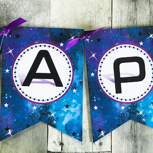 Galaxy Birthday Banner, Galactic Banner, Galaxy Birthday Party, Out of ...