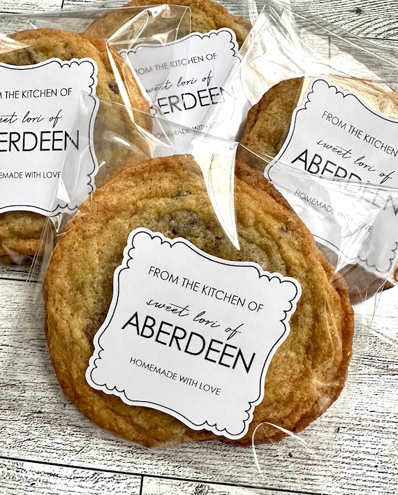 Cookie Baking Labels - Custom Die Cut Baking Labels - Personalized ...