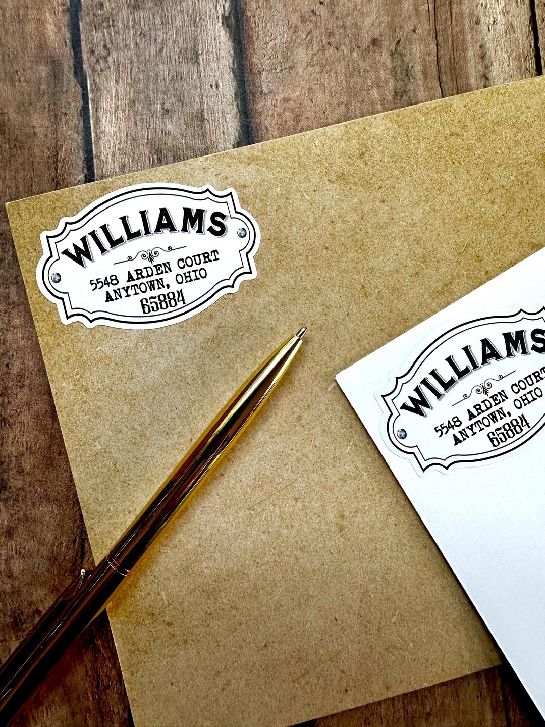 Classic Simple Return Address Labels, Retro Sign Post, Retro Style ...