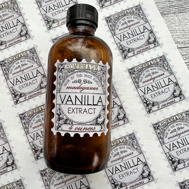 Vanilla Extract Labels - Etsy