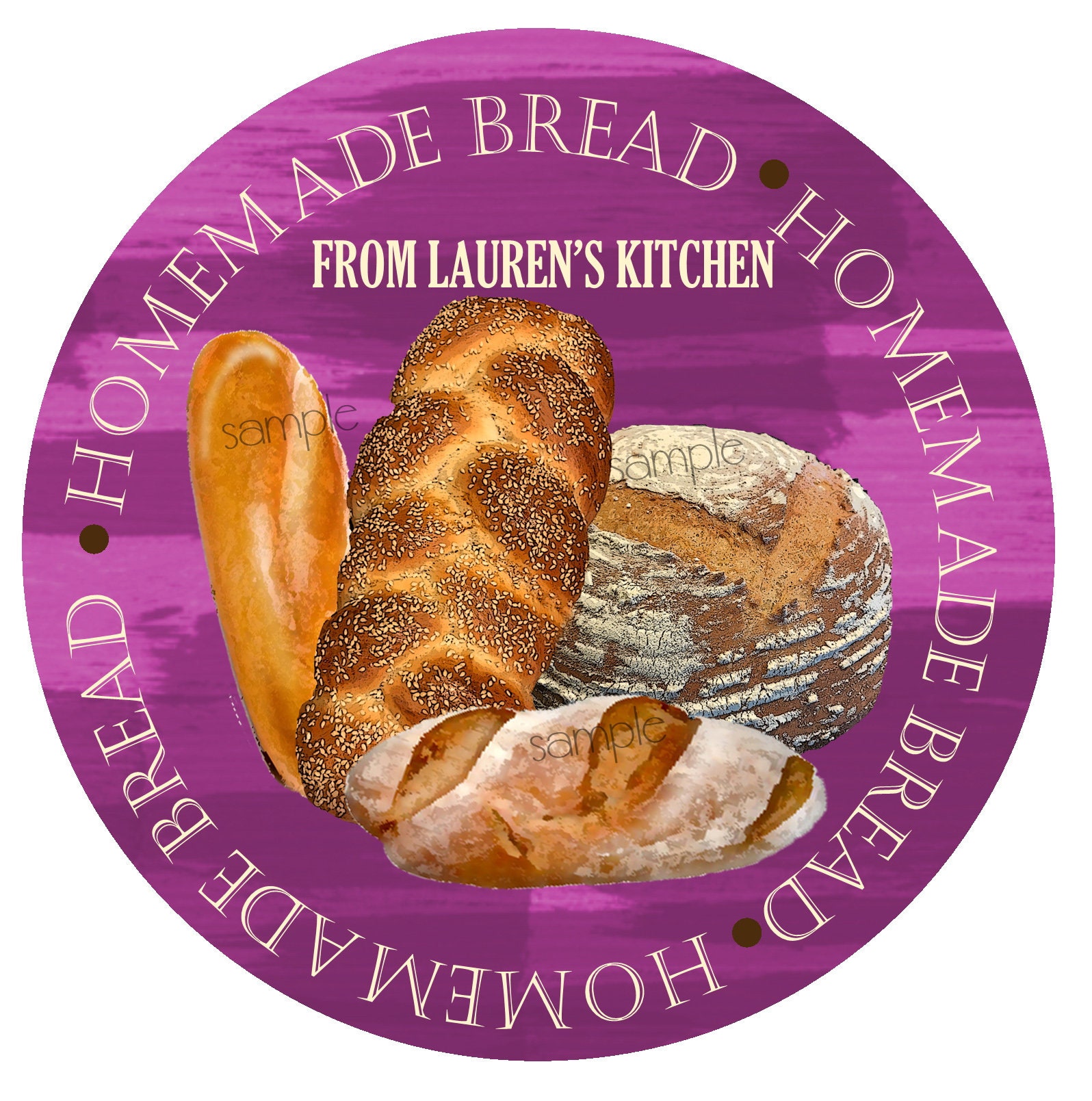 Personalized Bread Stickers Homemade Bread Labels Sourdough | Etsy