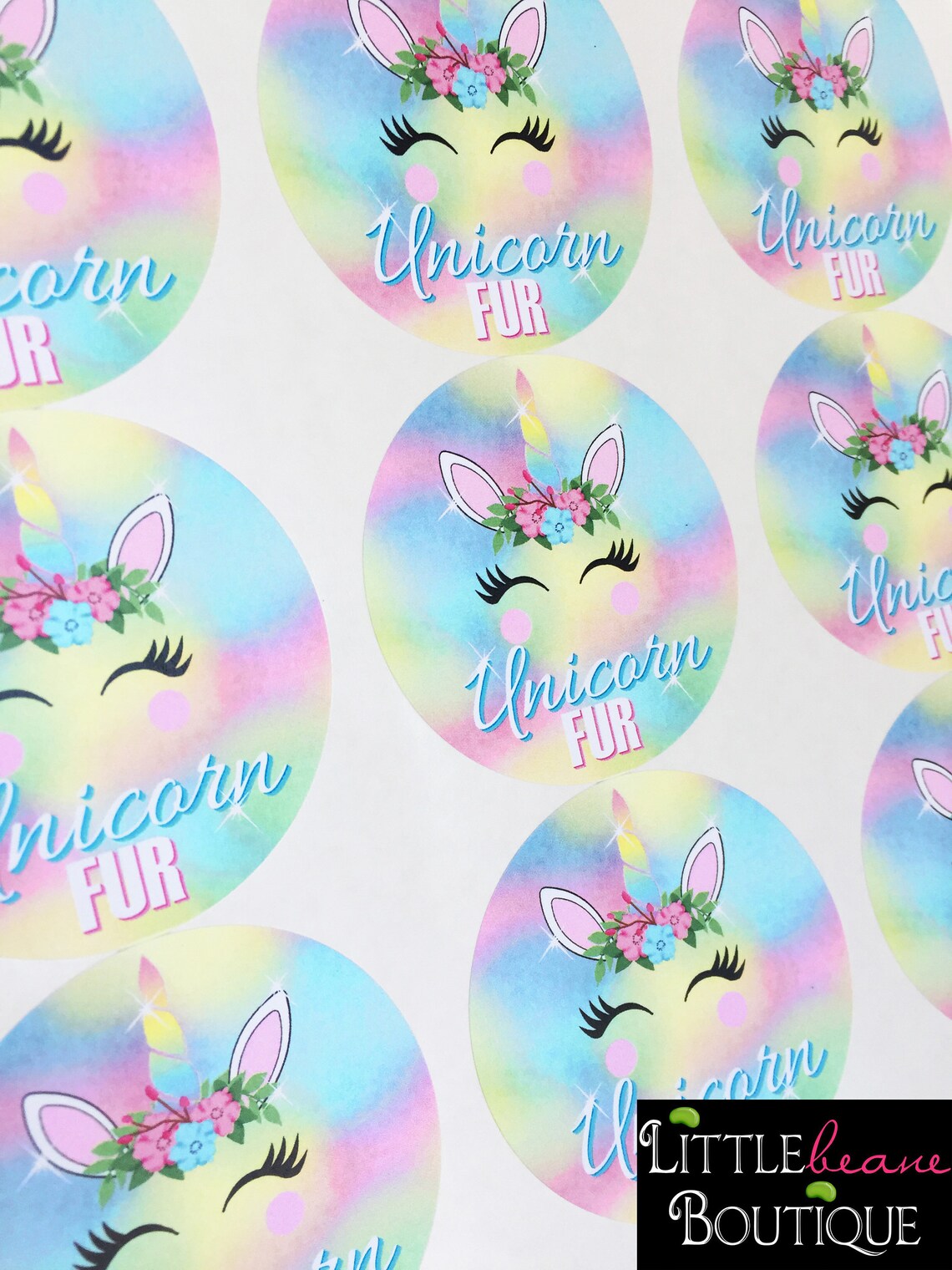 Unicorn Birthday Party Unicorn Stickers Unicorn Favors | Etsy