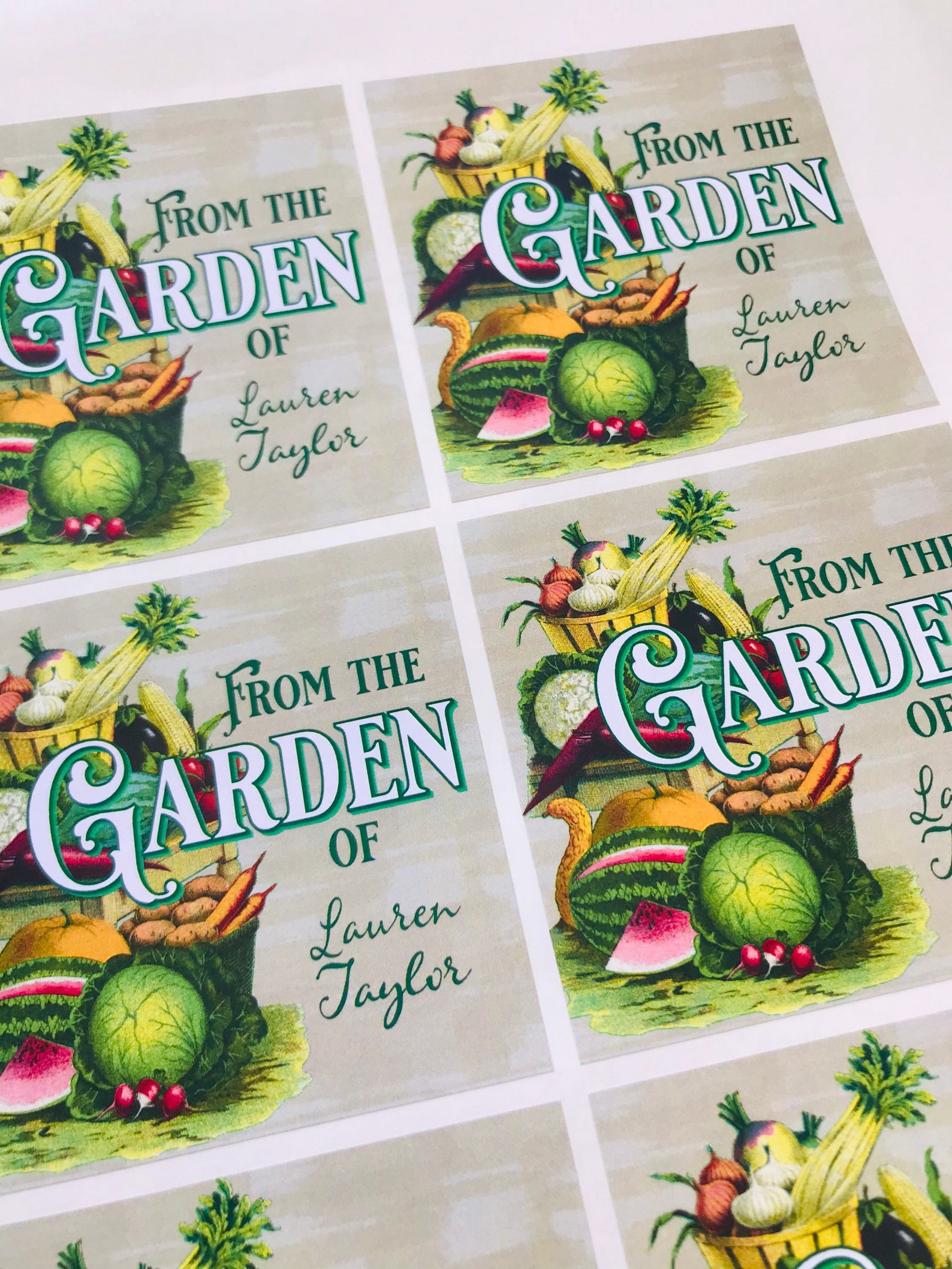 Garden Labels From the Garden of Stickers Vegetable Labels - Etsy