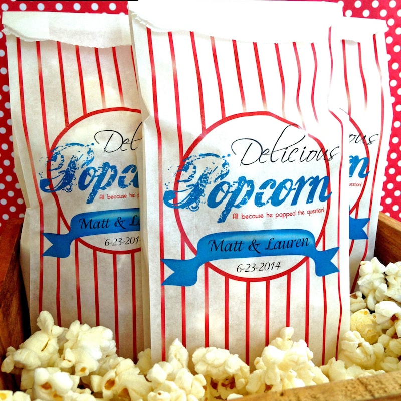 Custom Popcorn Bag - Etsy