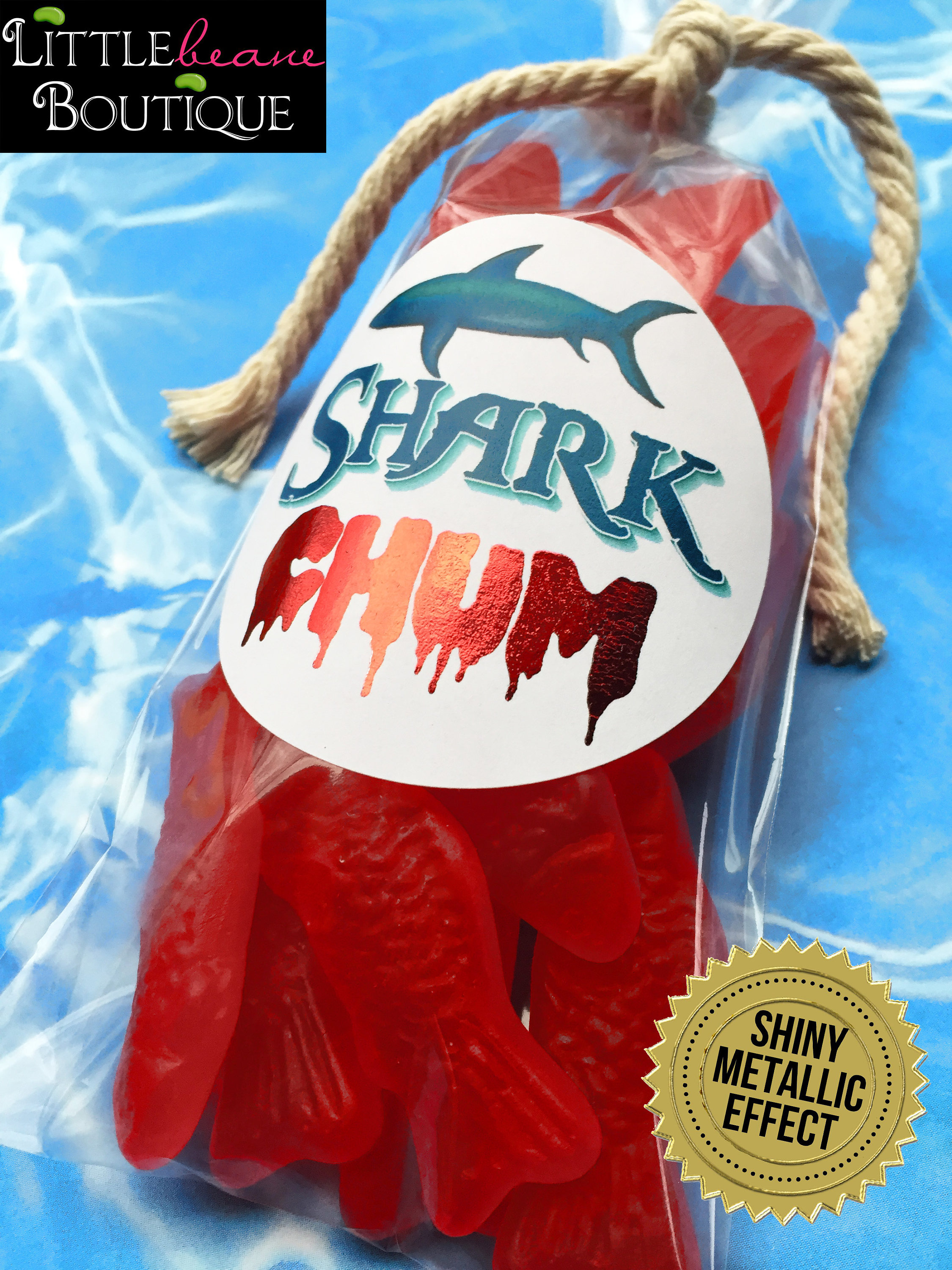 Shark Bait Stickers, Shark Chum Favors,shark Party,shark Stickers,shark ...