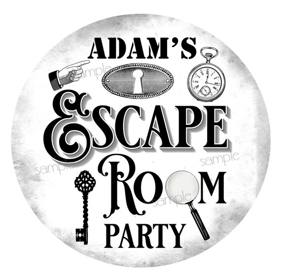 Escape Room Stickers- Escape Room Party - Escape Room Birthday Party ...